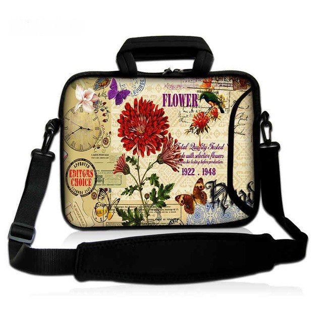Ilchev - Laptoptasche Umhängetasche iLchev® - # 13 Vintage Flower